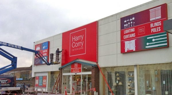 Harry Corry signage update for Strand road - Rainbow Signs