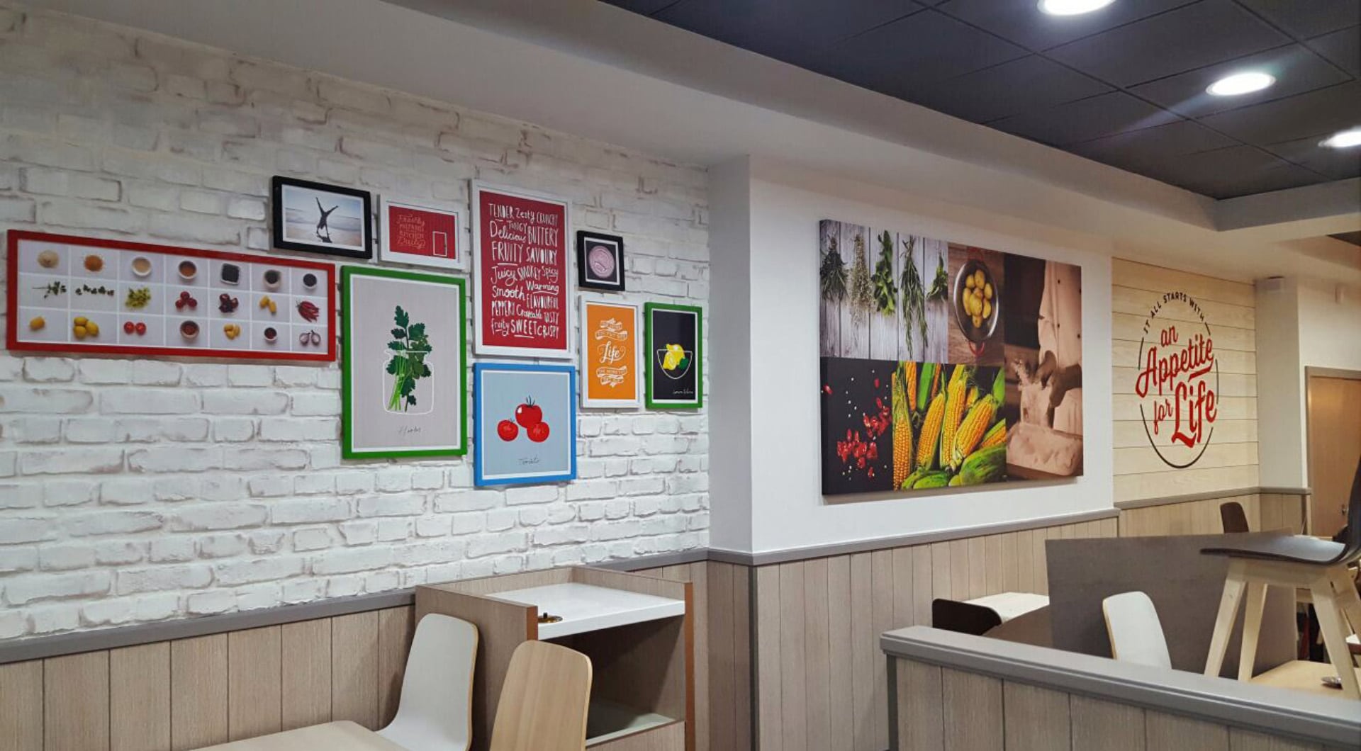 KFC internal signage in Newcastle - Rainbow Signs