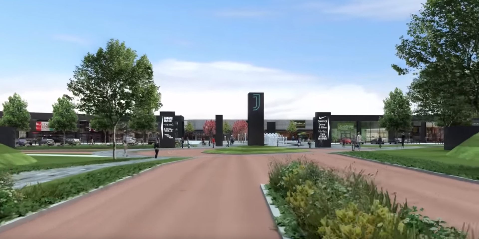 Junction One re-brand totem signage - Rainbow Signs