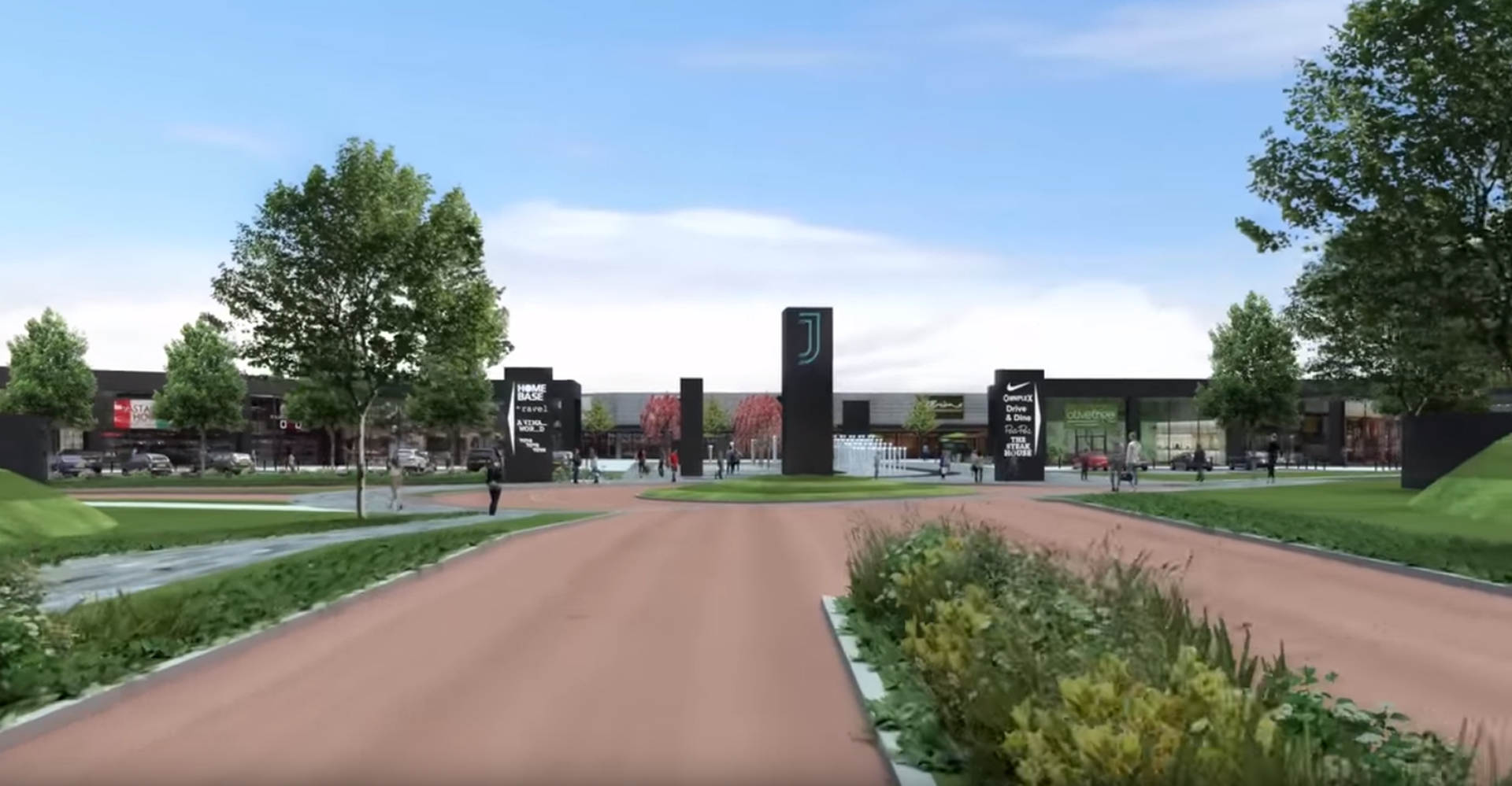 Junction One re-brand totem signage — Rainbow Signs